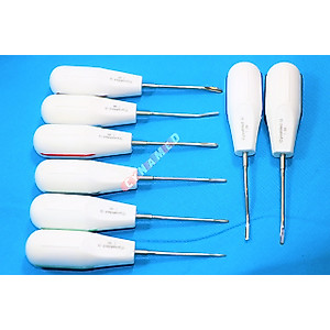 New Dental Luxating Elevators 8 Pcs Luxating Root Elevators Dental Instruments
