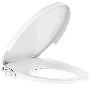 Bidet Toilet Seat, Premium Non-Electric Elongated Bidet Toilet Seats with Dual Nozzle, Easy to Install and Use, Perfect for Personal Hygiene and Comfort(Fits Elongated Toilets, White)