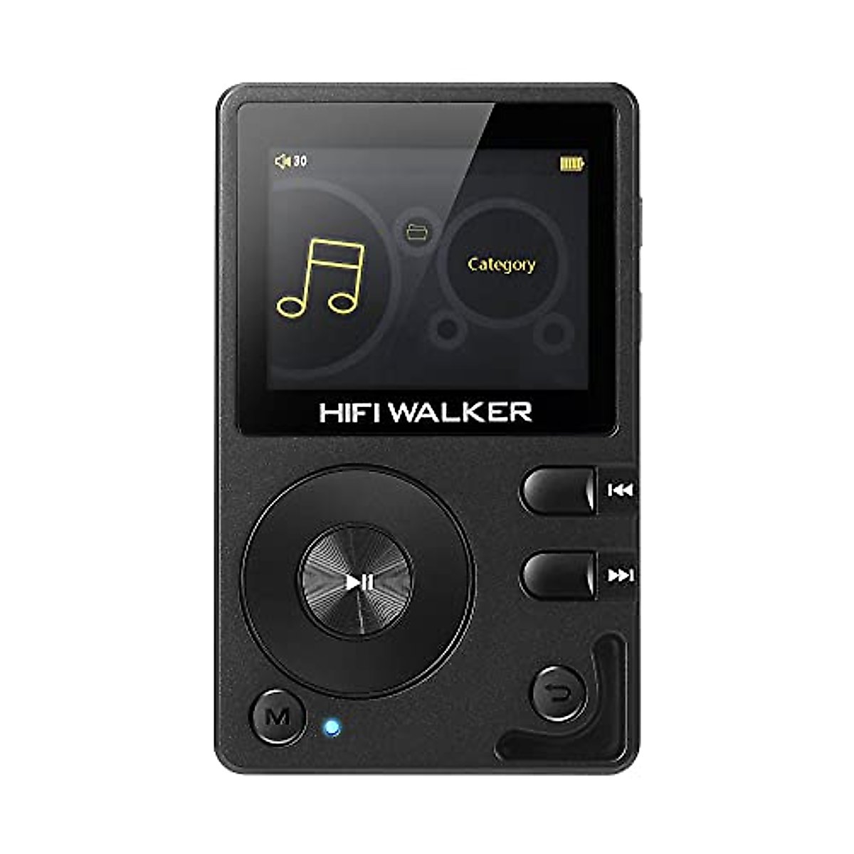HIFI WALKER H2, High Resolution MP3 Player with Bluetooth, DSD DAC, HiFi Portable Digital Audio Player Lossless Hi Res Music Player with 64GB Memory Card, Support Up to 256GB