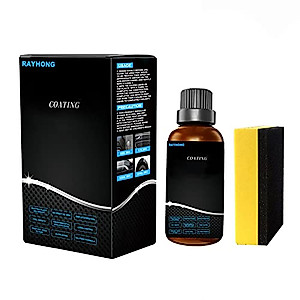 DETTELIN Auto Plastics Parts Refurbishment Agent | 50mL Car Interior Plastics & Leather Restorer, Auto Refurbishment Cleaning Agent Car Cleaner with Sponge