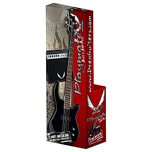 Dean Edge 09 Bass and Amp Pack with Classic Black Dean Edge 09 Bass Guitar, Bass Amp, Gig Bag, Tuner, Cord, Strap, and Picks