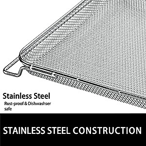 Replacement Air Fry Basket for Ninja Foodi DT251 Air Fryer Oven,Stainless Steel Air Fryer Basket for Ninja Foodi DT201,DT200,Accessories for Ninja Foodi 10-in-1 Smart XL Air Fry Oven