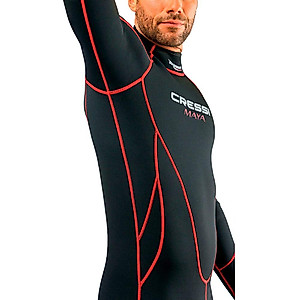 Cressi Maya 2.5 mm, Black/Red, XL
