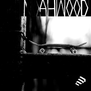 NOAHWOOD Wooden Fingerboard Complete Set (Noah Team 9S Short Nose Short Tail Deck) Hand Mould Made(+34mm Prince Silvery Trucks)(+NW Handmade PRO Wheels ii)(Brown)