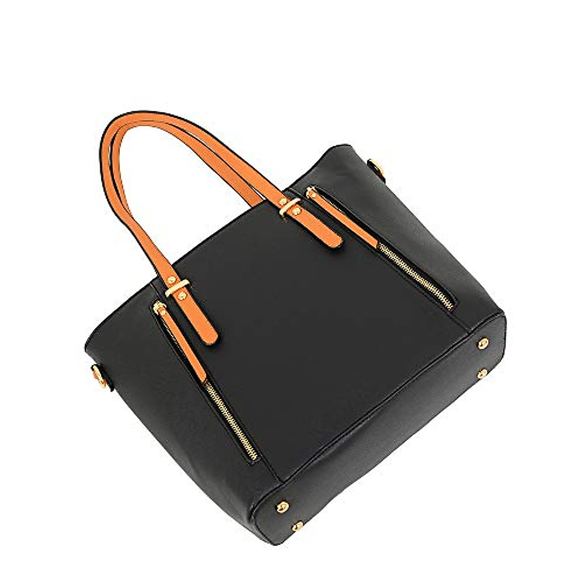 Loving Liquid Line Wine Purse with Hidden Spout - Holds 1.5 ltrs. - Wine Tote by The Joy Collection (Black/Black)