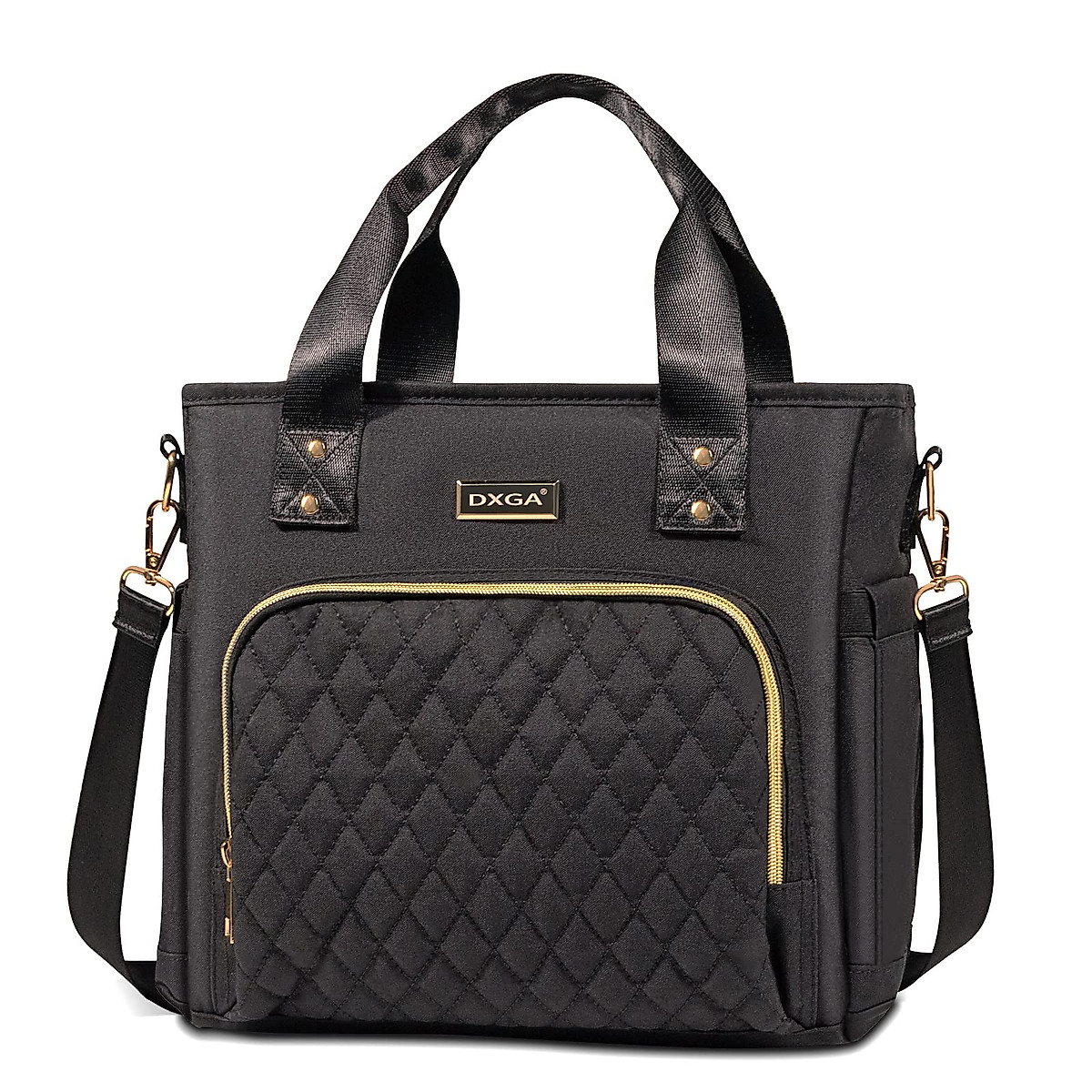 DXGA Lunch Bags for Women, 17L Large Insulated Leak Proof Cooler Bag, Lunch Purse, Three Ways to Carry, Can Be Hanged in a Suitcase for Lunch, Camping, Travel