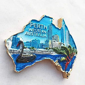 3D Perth Australia Refrigerator Magnet Travel Sticker Souvenirs Home & Kitchen Decoration Australia Fridge Magnet from China