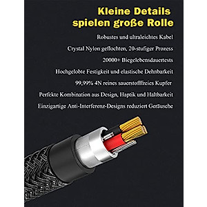 SOLMIMI Headphone Adapter 1/4 to 3.5 mm(11.5ft, 3.5 M), 1/4 to 1/8 Headphone Adapter for Keyboard Piano, Quarter Inch to Headphone Jack Adapter Compatible with Mixer Guitar Piano Amplifier Speaker