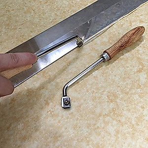 Vinyl Floor Welding Slot Knife Plastic PVC Floor Welding Grooving Gouge+10 Blades