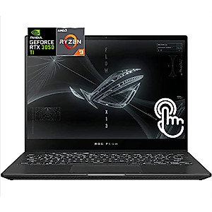 ASUS ROG Flow X13-13.4" WUXGA Touchscreen Gaming Laptop - AMD R9-6900HS - NVIDIA GeForce RTX 3050 Ti V4G Graphics – 16GB DDR5 RAM, 1TB PCIe 4.0 SSD, with Cloth