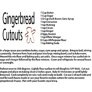 Bake Your Own Small Gingerbread House Kit 3 Piece Copper Christmas Cookie Cutter Set by The Fussy Pup