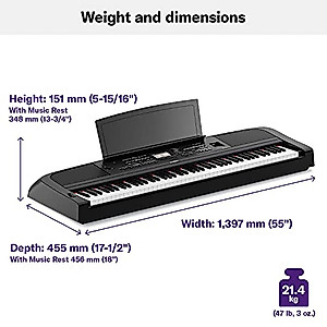 Yamaha, 88-Key Digital Pianos-Home (DGX670B)