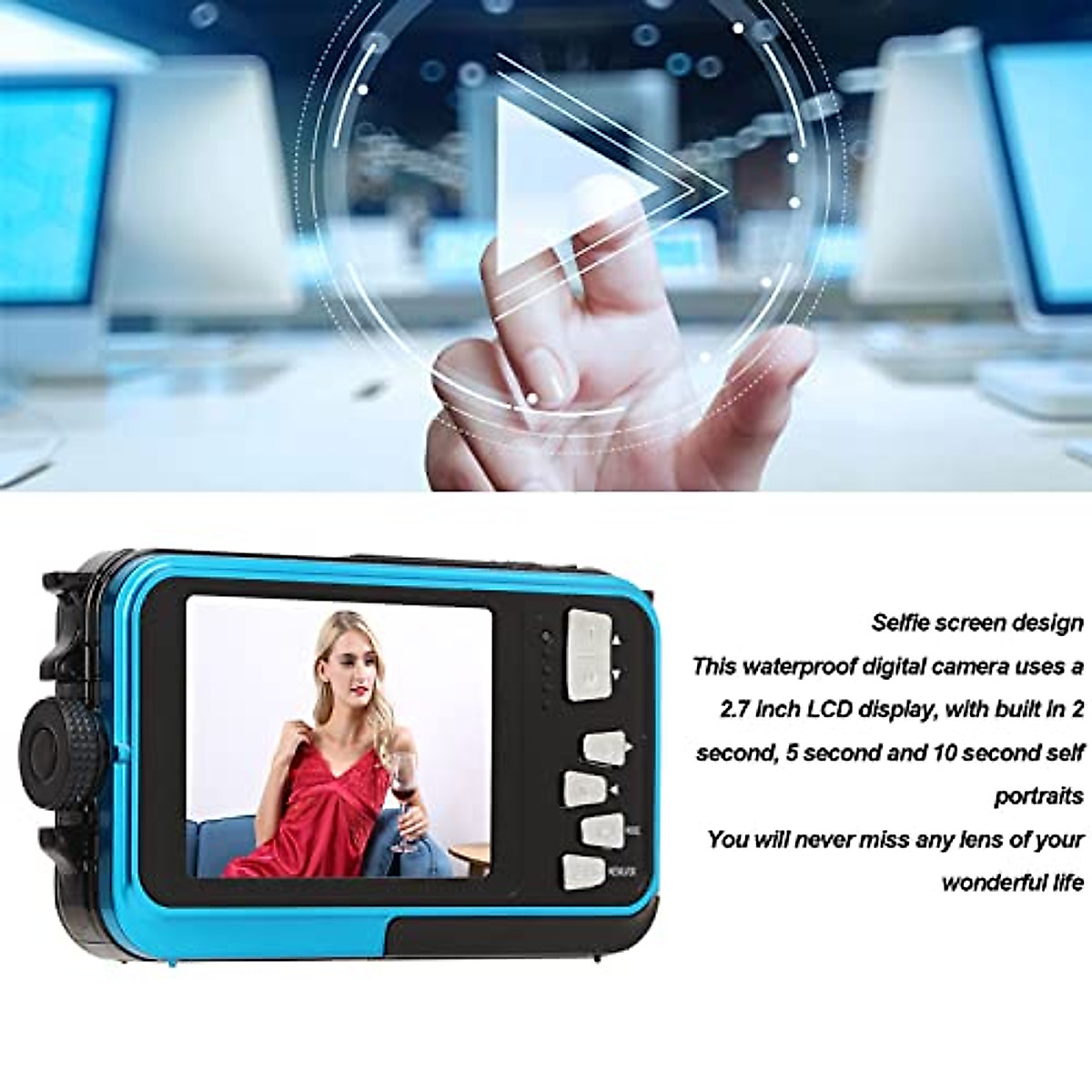 Digital Baby Camera for Kids Teens, 1080P 30MP Students Compact Camera Pocket Camera, Selfie Screen Design, Support Recording While Charging, for Kids,Adult,Beginners