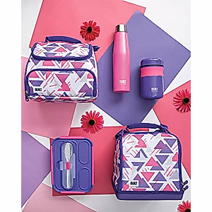 Built Double Wall Vacuum Insulated Flask for Hot and Cold Foods, 490 ml, Purple