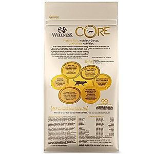 Wellness CORE Grain-Free Chicken, Turkey & Chicken Meal Indoor Formula Dry Cat Food, 11 Pound Bag