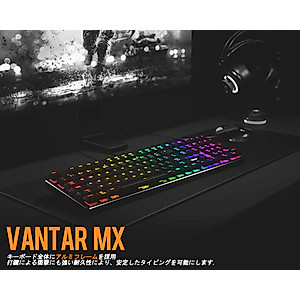 COUGAR VANTAR MX CGR-VANTAR MX-3 Gaming Keyboard, Blue Switches, RGB Backlight, Original Low Profile Mechanical Switch