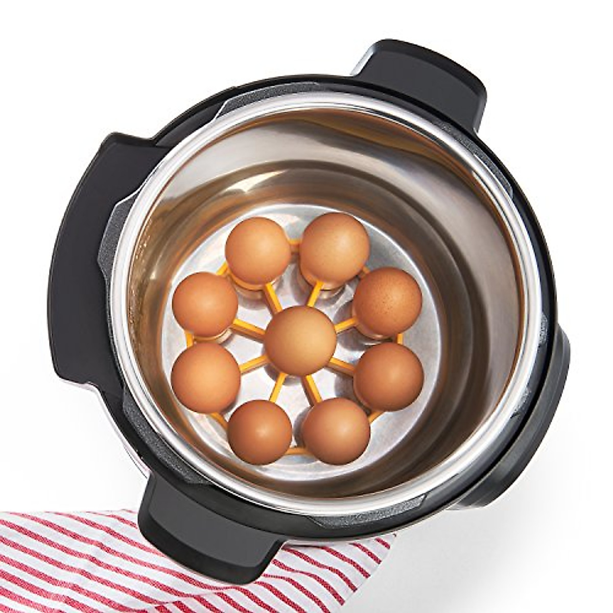 OXO Good Grips Silicone Egg Rack – One Size,Yellow