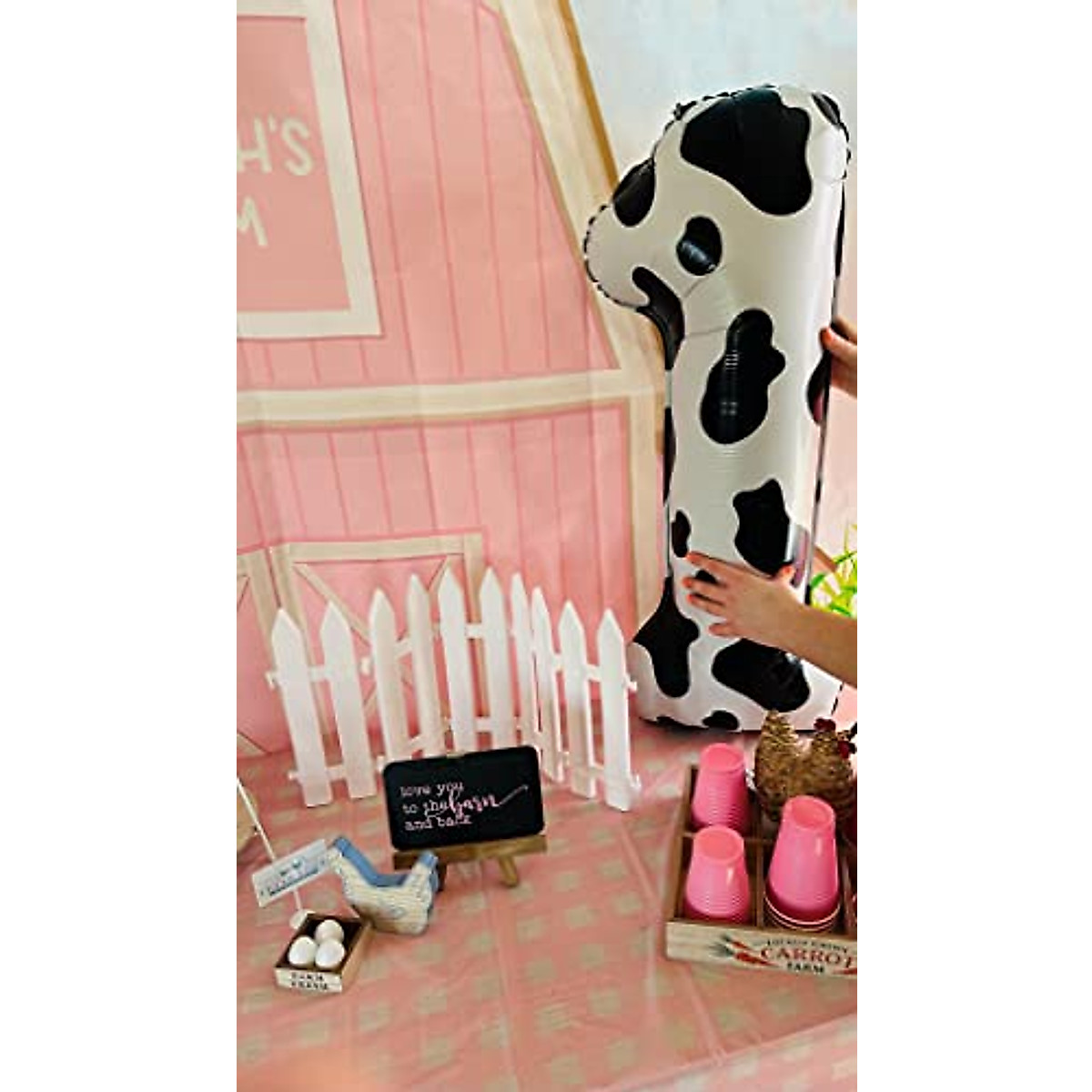 Cow Print Number 2 Birthday Balloon for 2 Year Old Cowgirl
