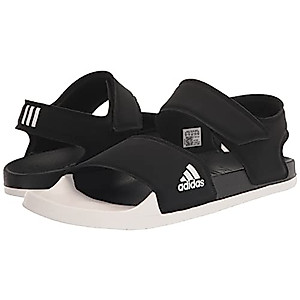 adidas Unisex Adilette Sandals, Black/White/Black, 7 US Men