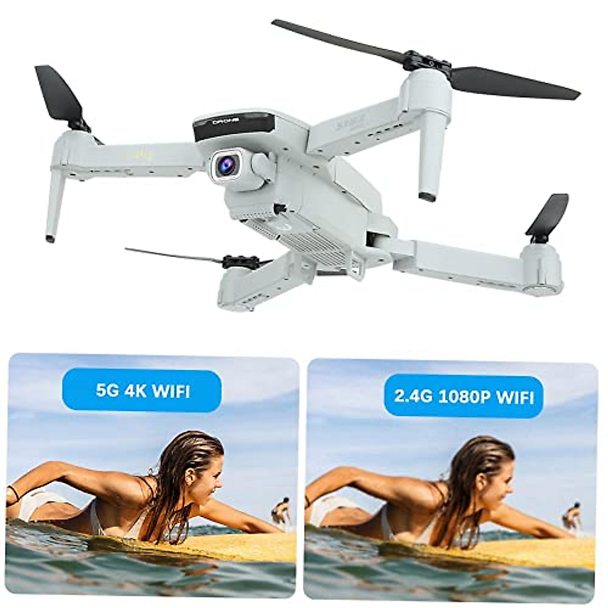Explore the Skies with our 5G WiFi RC Drone - High Definition Camera FPV and Folding Quadcopter - Perfect for Aerial Photography and First Person Viewing