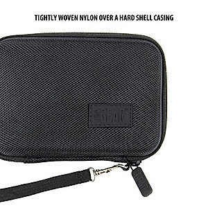 USA Gear Hard Shell Travel Case for Television Streaming Devices with Protective EVA Design, Weather Resistant Exterior and Wrist Strap - Compatible with Roku Ultra, Google Chromecast and More