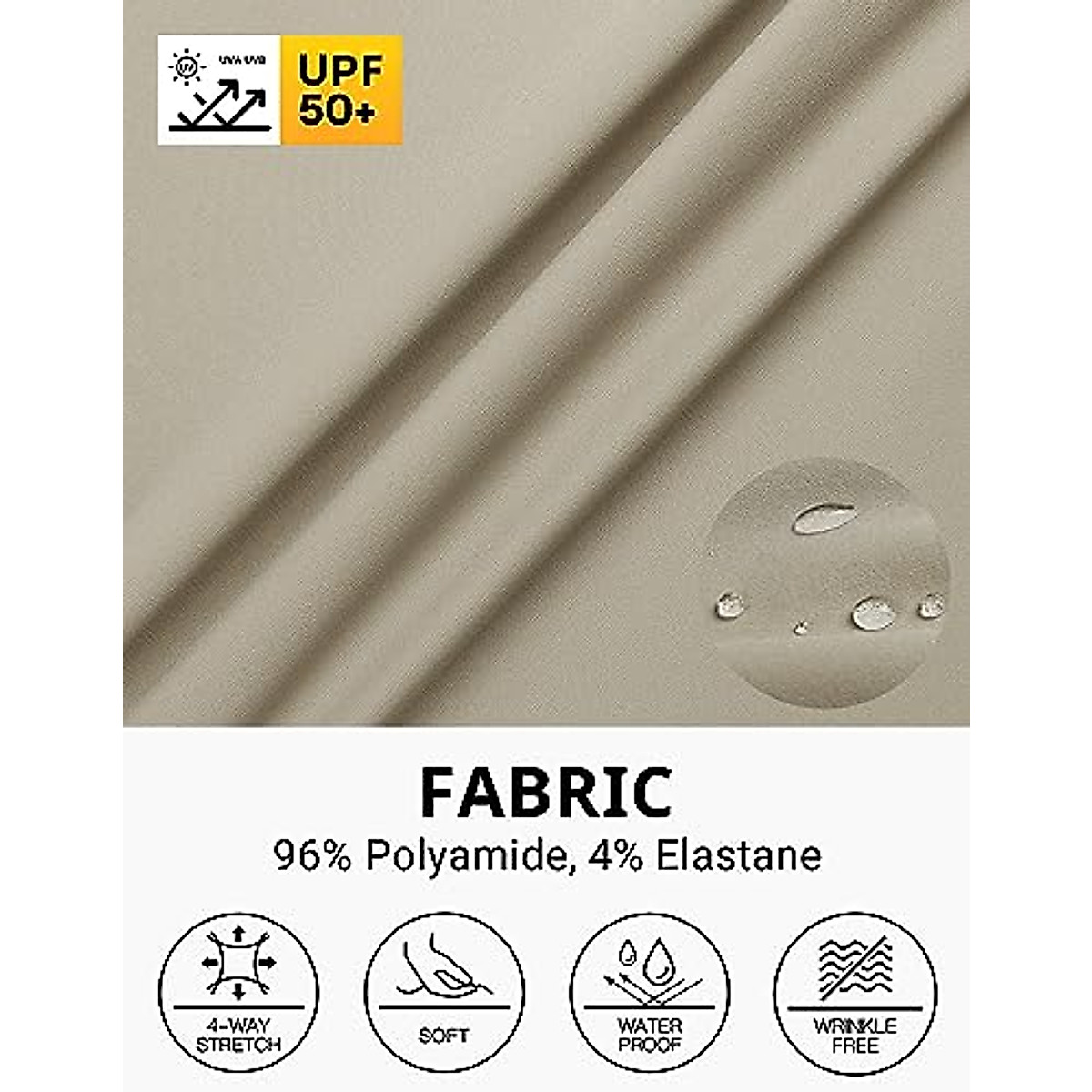 SPECIALMAGIC Golf Pants Men Stretch Slim fit Hiking Pants Lightweight Dress Casual Tapered Zipper Pockets 34