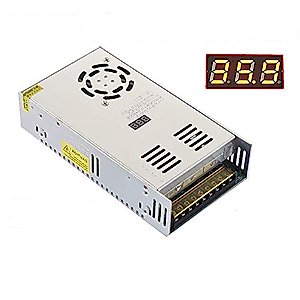 Xunba 500W DC Output 0-24V 20A Adjustable DC Power Voltage stabilization Converter Digital Display Voltage Regulator Transformer Switching Power Supply AC 110/220V (SD500-0-24)
