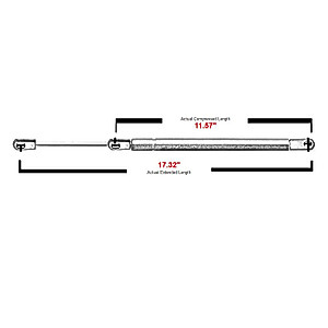 2 Pcs Front Hood Lift Supports Shocks Struts Gas Spring Fit for Ford F-250 F-350 F-450 F-550 Super Duty 4339