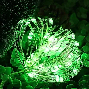 TenSteed 2 Pack Fairy String Lights,50 LED Fairy Lights Battery Operated Multicolor Changing Twinkle Lights with Remote,16.4Ft Silvery Copper Wire Firefly Lights for Party Wedding Christmas Décor