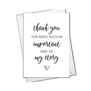 The Cardtel | Thank You Cards for Teacher, Appreciation Card for Nurse, Midwife Gift, Wedding Guest Thanks Note for Doctor, Surgeon, Coach, Mentor, Professor, Therapist (1 Card)