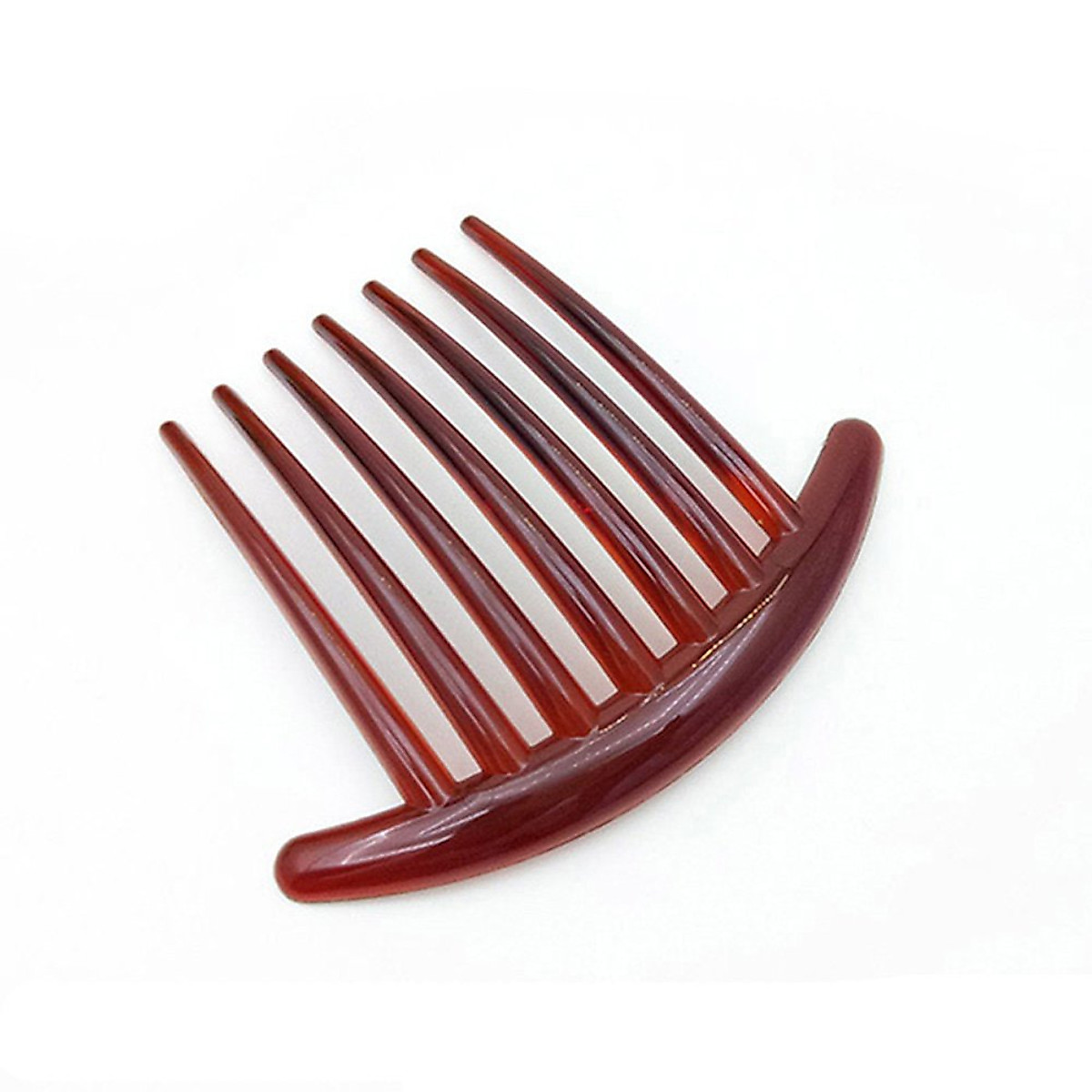 Women's French Twist Combs Plastic Side Hair Comb with Seven Tooth - Set of 6 (3 Colors, Each 2pcs)