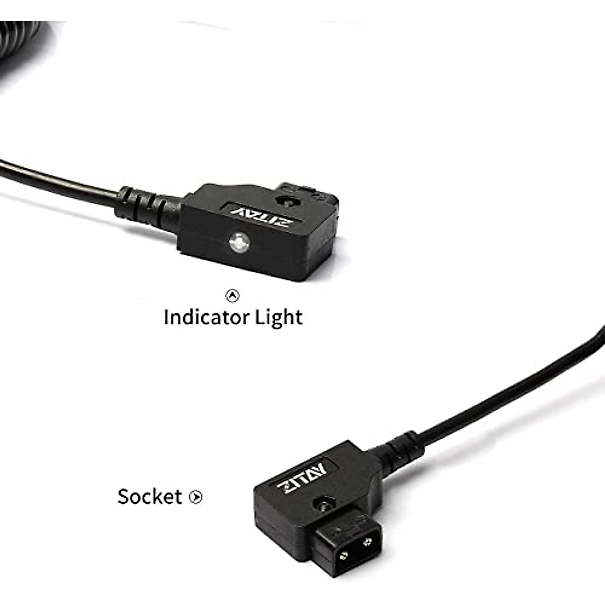 ZITAY D-tap Ptap to NP-F550 Dummy Battery Compatible for Sony NP-F550/770/570 NP-F970 Power LED Light Feelworld Atomos Ninja Monitor for DP30 LE Vmount AB Battery