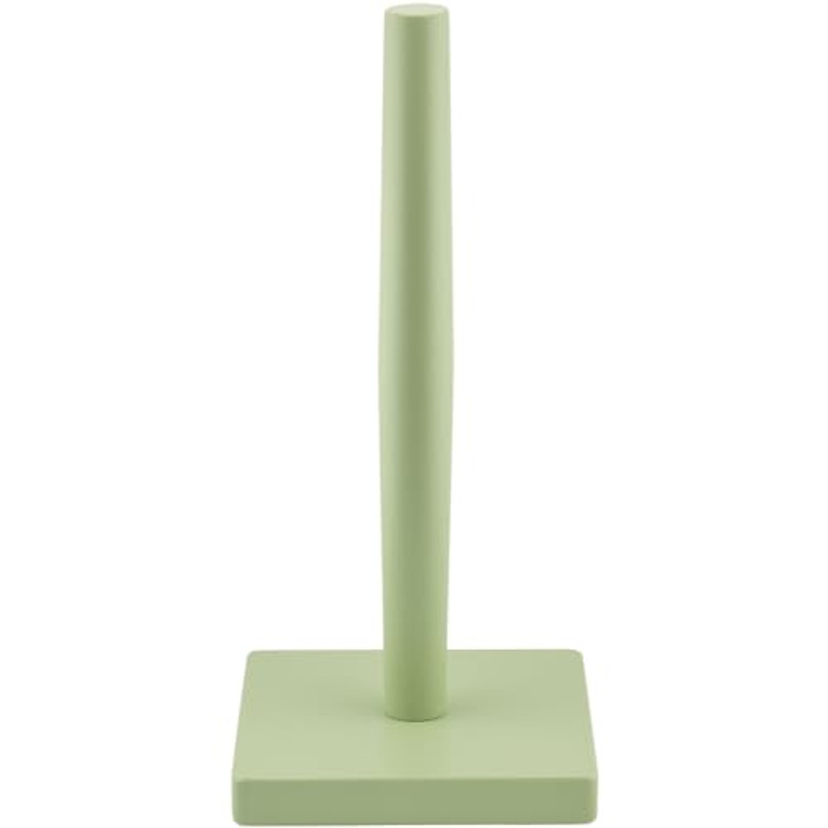 House Perfect Green Paper Towel Holder – Wood Paper Towel Holder Stand – Great for Kitchen Counters & Bathrooms – Suits Paper Towel Rolls & Reusable Kitchen Towels