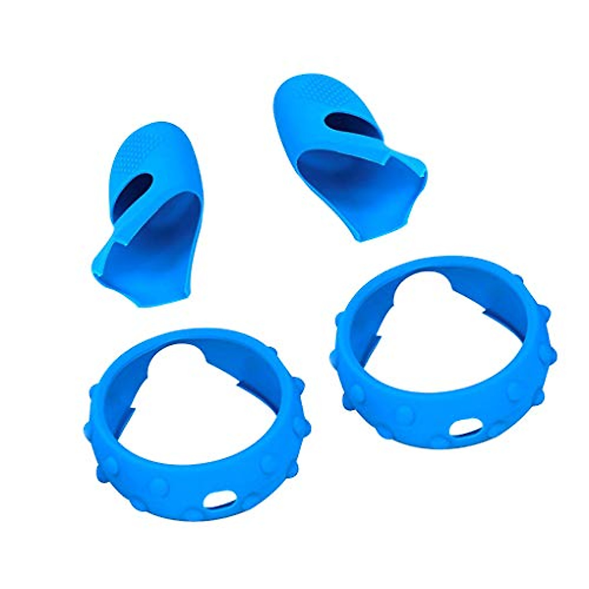 RINAMK 1 Pair Silicone Protective Dust Protective Ring Replacement for Controller for Oculus Oculus Quest/Rift S VR Controller, Blue