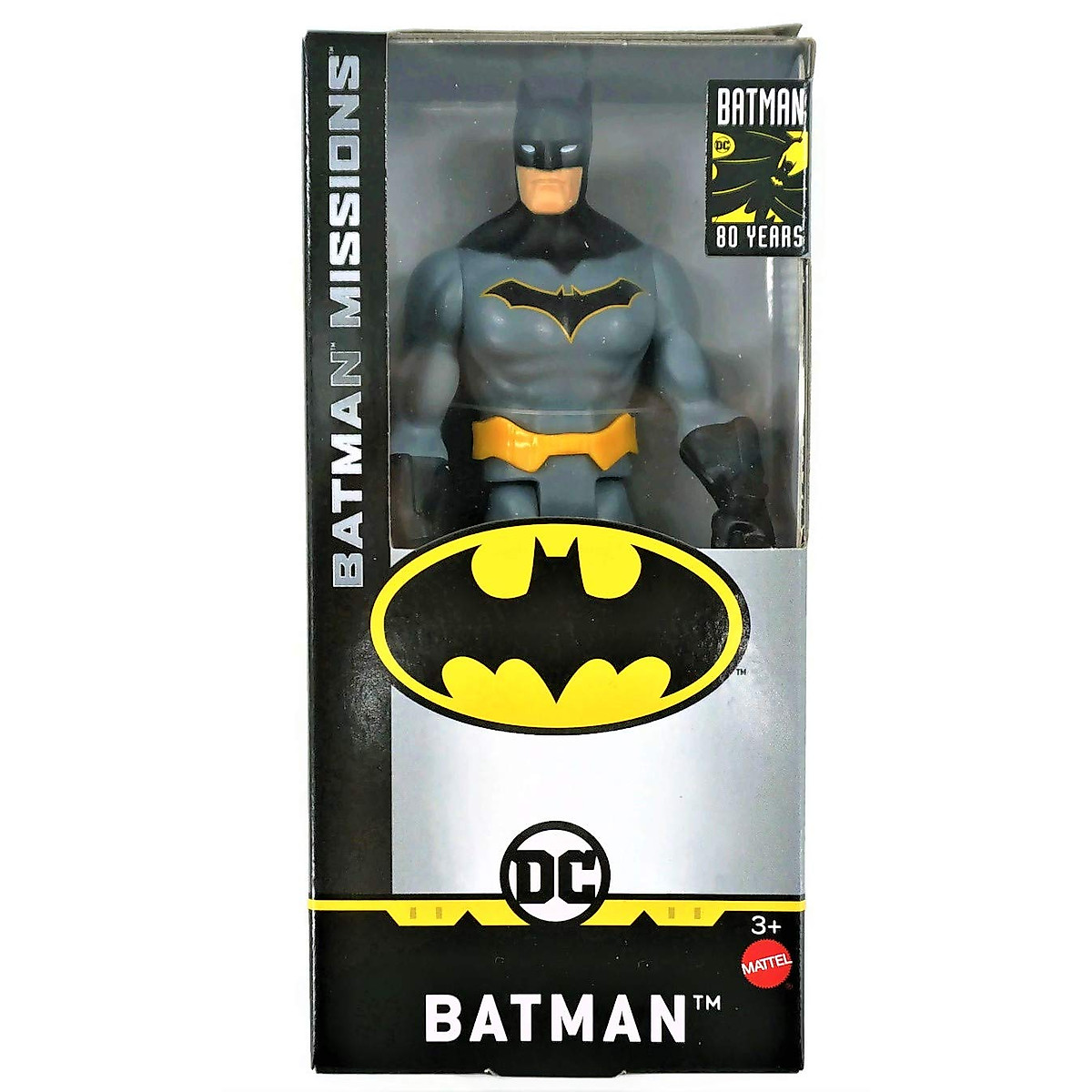 Batman Missions DC 6 Inch Action Figures | 5 Pack Includes The Joker, Grey Suit Batman, Black Suit Batman, Robin and Nightwing | 5 Point Articulation