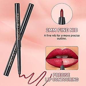 ZAMANIYA 3 In 1 Lip Gloss Set With Matte Lipstick ,Moisturizing Lip Gloss And 2mm Lip Liner Liquid Lipstick Long Lasting Makeup Lip Plumping Lipstick Lipgloss Soft And Smooth Like Cream (05 - Maple Leaf Red-Brown)