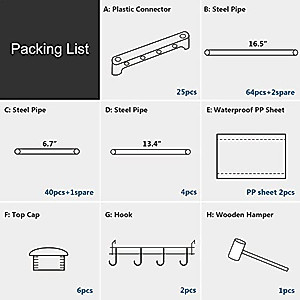 Tribesigns Shoe Rack Organizer, 32-40 Pairs Shoe Storage Shelf, 9 Tiers Shoe Stand, Shoe Rack for Closet, Boot Organizer with 2 Hooks, Stackable Shoe Tower