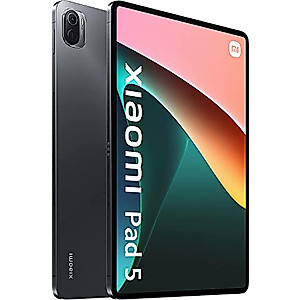 Xiaomi Pad 5 WiFi Only 11 inches 120Hz 8720mAh Bluetooth 5.0 Four Speakers Dolby Atmos 13 Mp Camera + Fast Car 51W Charger Bundle (Cosmic Gray, 256GB + 6GB)