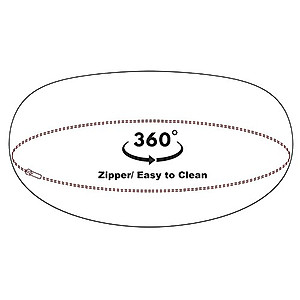 Bessie and Barnie Signature Ocean Wave Luxury Extra Plush Faux Fur Bagel Pet/Dog Bed (Multiple Sizes)