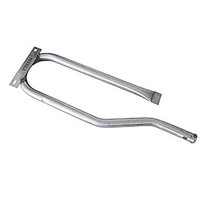 YIHAM KB867 Gas Grill Burner Replacement for Jenn-air Grill Parts 720-0336, 720-0337, 720-0339, 730-0336, 740-0142, Nexgrill BBQ Models, 15 13/16 inch Stainless Steel Curved Burner, Set of 3