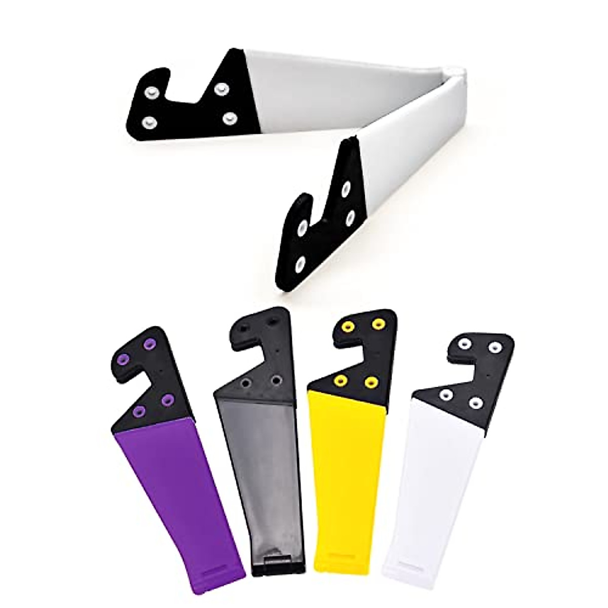 V Shape Phone Holder, Phone Stand Folable, Desk Phone Stand Holder, Phone Stand for Table, Mobile Phone Accessories (Purple)