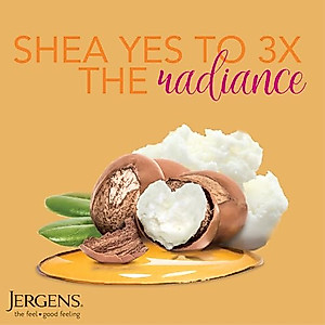 Jergens Shea Butter Hand and Body Lotion, Deep Conditioning Moisturizer, 3X More Radiant Skin, with Pure Shea Butter, Dermatologist Tested, 26.5 Oz
