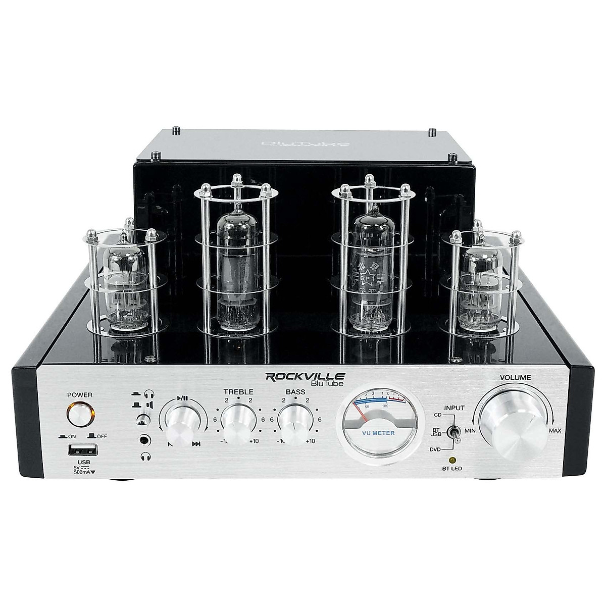 Rockville BluTube Tube Amplifier/Home Theater Bluetooth Receiver+(2) 8" Speakers