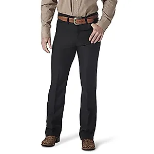 Wrangler mens Wrancher Dress jeans, Black, 38W x 32L US