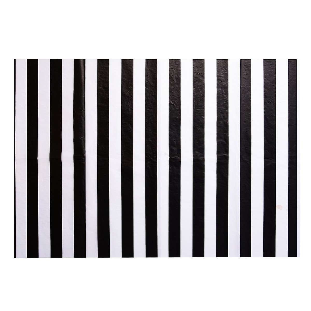 Stripes Tissue Paper Stripes Wrapping Paper, 28 Inch by 20 Inch, 30 Sheets (Black and White)