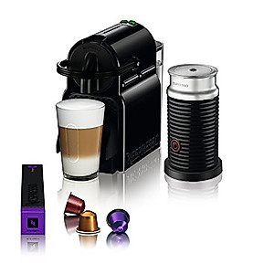 Nespresso Inissia Espresso Machine by De'Longhi with Milk Frother, 24 ounces, Black