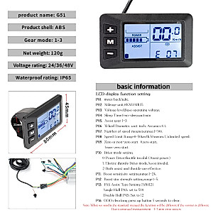 Electric Bike Conversion Kit Front Wheel Motor 350W E Bike Kit 36V Hub Motor 26" Bicycle BLDC Controller with LCD Display Controller PAS Brake Lever for 26 * 1.95 Tire (26inch Front Wheel 36V 350W)