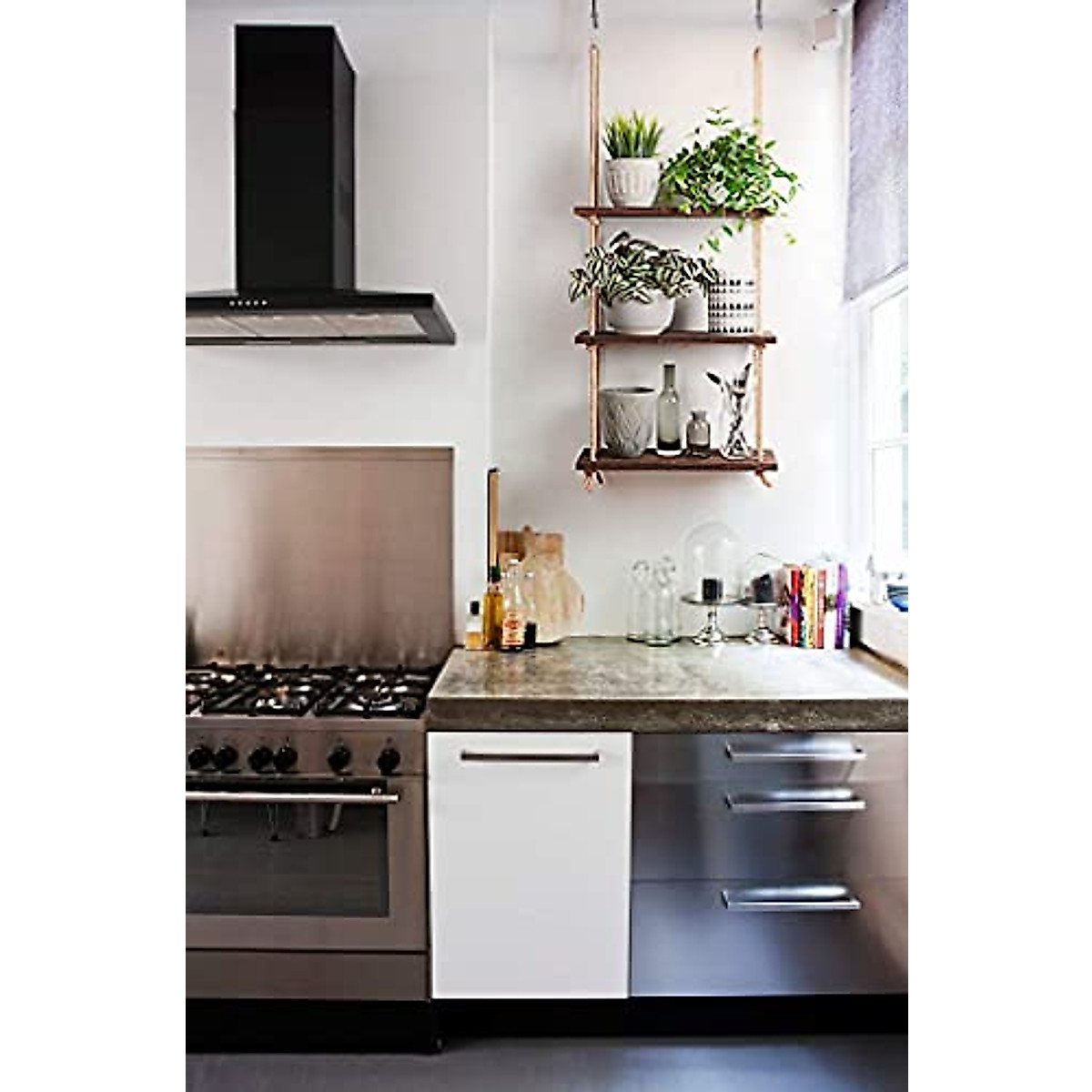 Mkono Wall Hanging Shelf, 3 Tier and 2 Tier