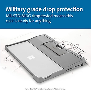 Kensington Blackbelt 2nd Degree Rugged Case for Surface Pro 7, 7+, 6, 5, & 4 - Silver (K97802WW)