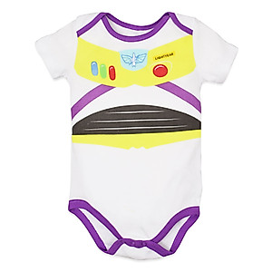 Disney Pixar Newborn Baby Boys 5 Pack Bodysuits 0-3 Months